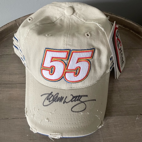 Nascar | Accessories | Vintage Nascar 55 Beige Cap With Number 55 ...